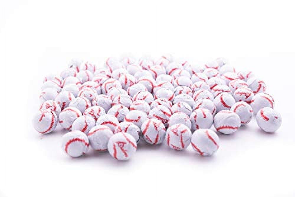 Chocolate Baseballs - 2 LB Resealable Stand-Up Bulk Candy Bag (Approx ...
