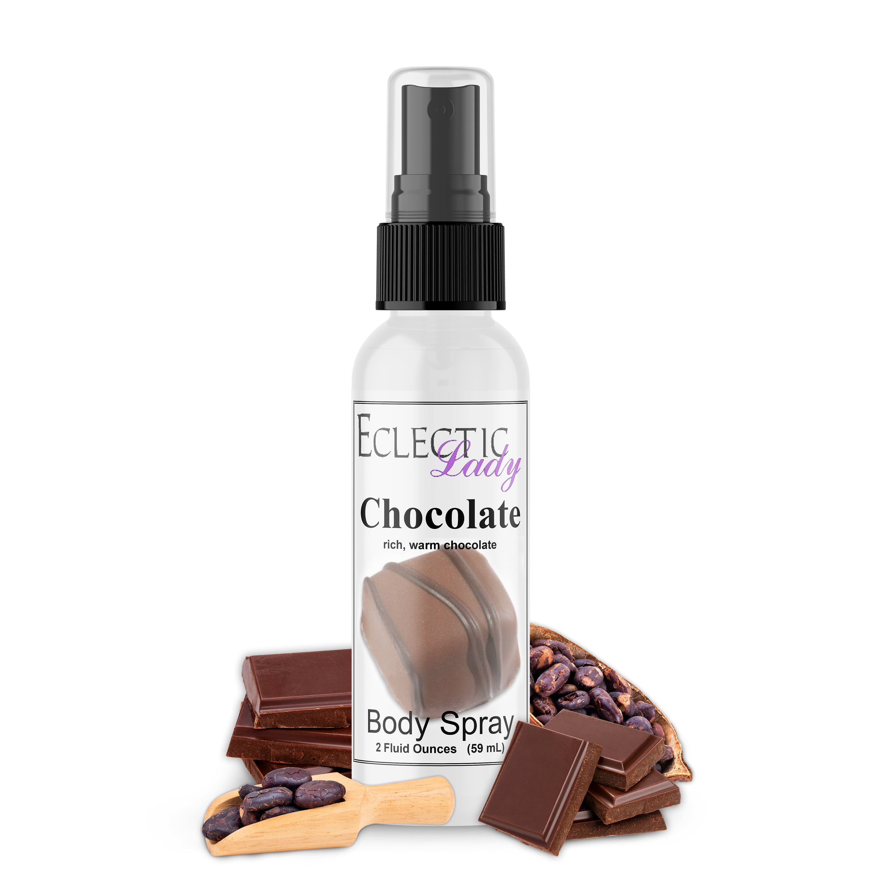 Chocolate Body Spray, Eclectic Lady, Hydrating Mist, Unisex, 2 oz ...