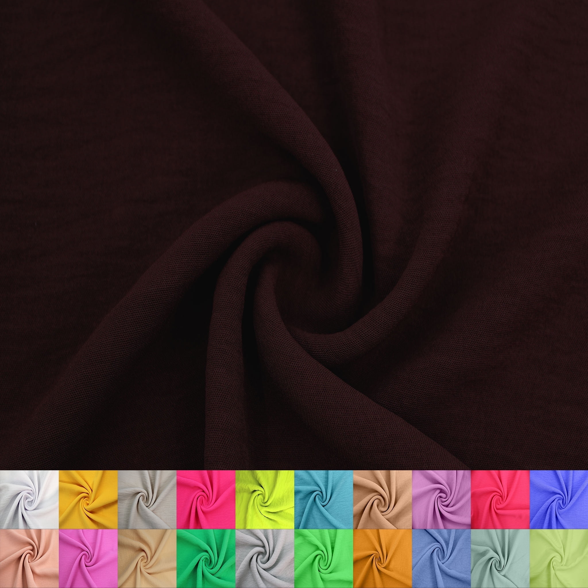 Chocolate Brown 100% Polyester Air Flow Fabric – Sold by the Yard ...