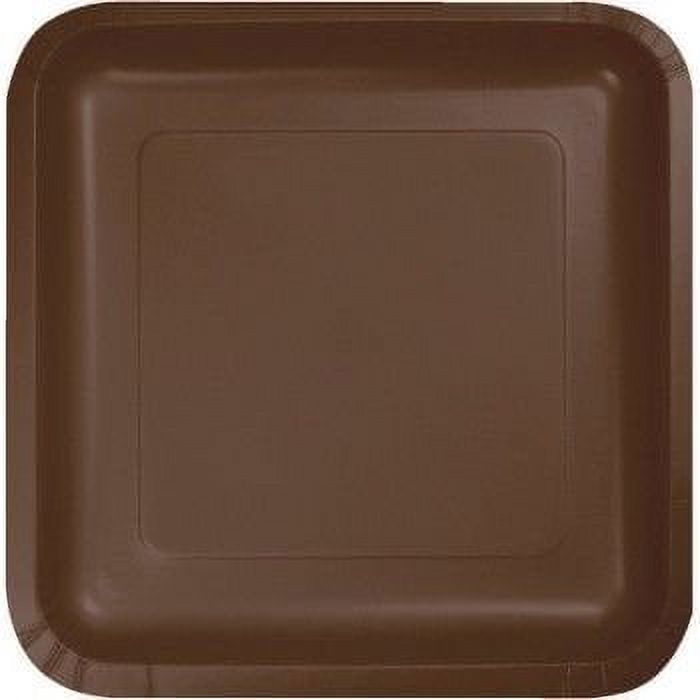 Chocolate Brown Dessert Plates, 18 pk - Walmart.com