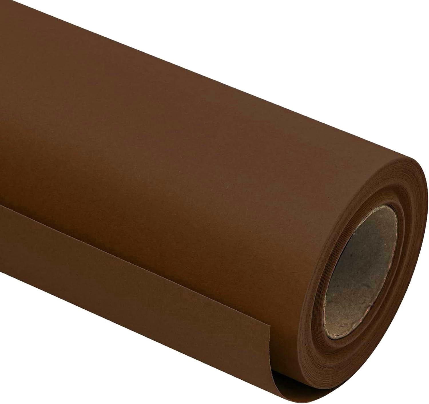 Chocolate Brown Kraft Wrapping Paper Roll, Recyclable Brown Art Gift ...