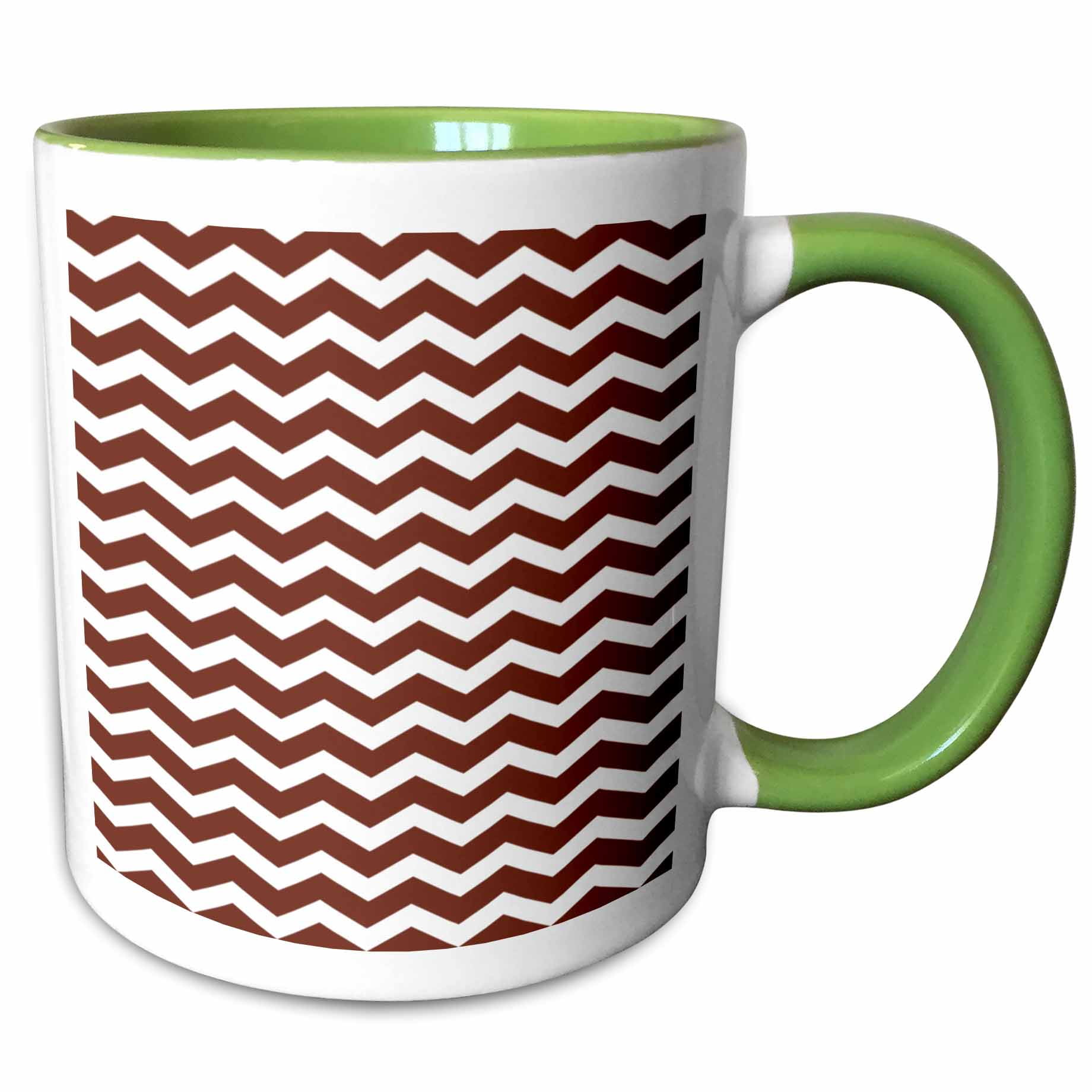 Chocolate Brown and White Chevron Zig Zag Stripe Pattern Retro and Chic ...