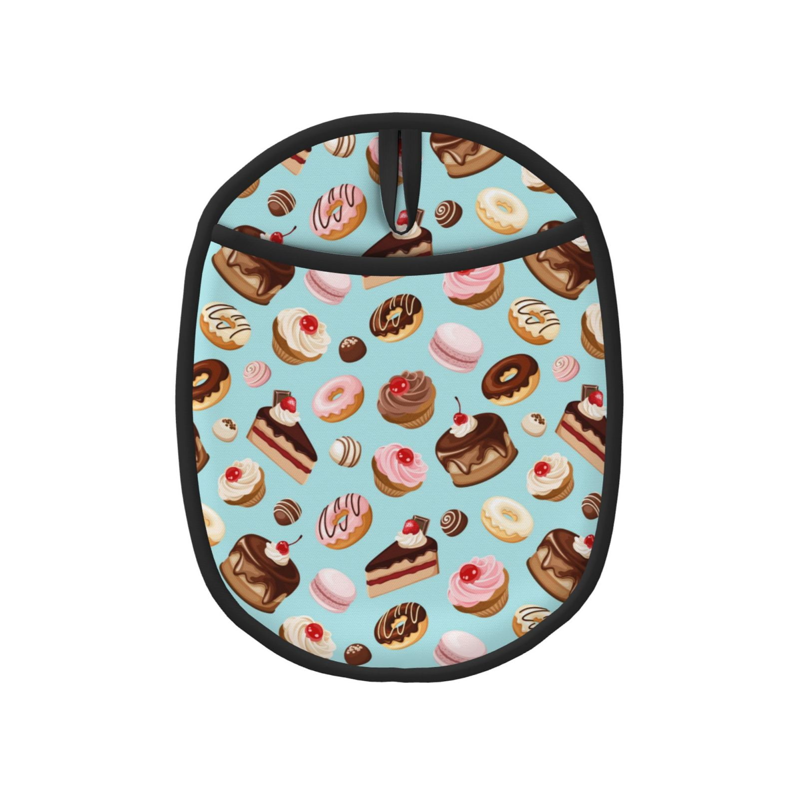 Chocolate Cake Donut Print Pot Holders for Kitchen - Heat Resistant ...