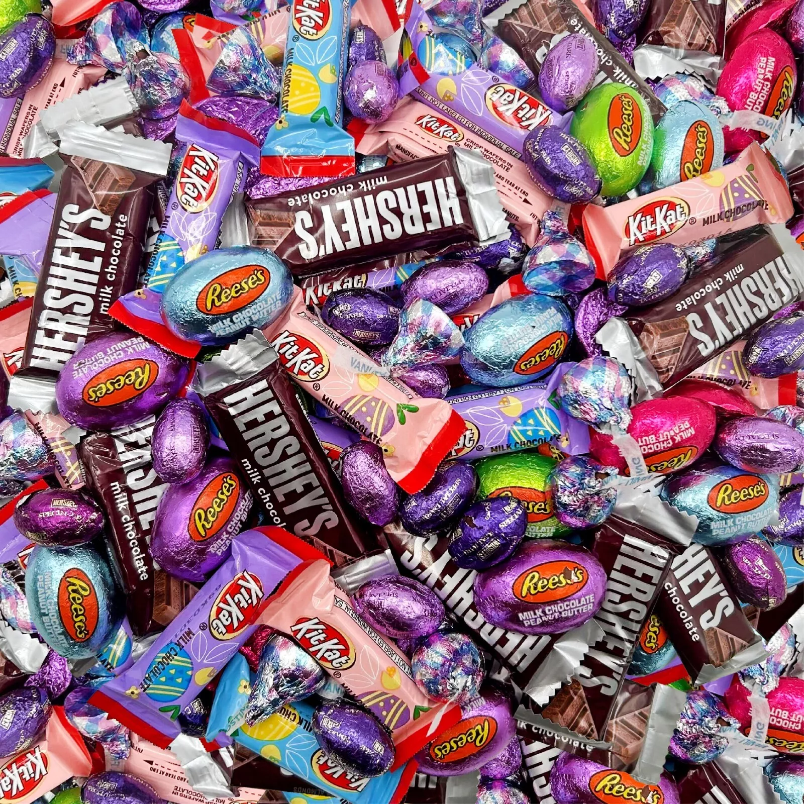 HERSHEY’S KISSES, Reeses & ROLO Easter Flavored Chocolates, 4lb Bulk ...