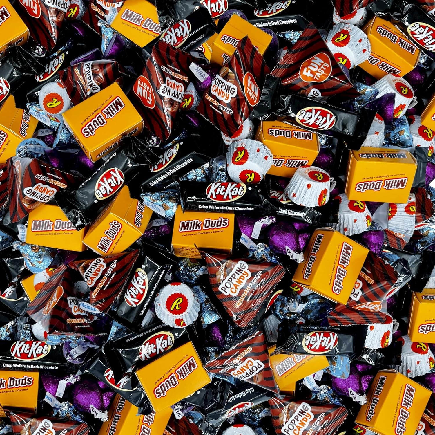 Chocolate Candy Assortment - KITKAT Bars, Peanut Butter Cups, MilkDuds ...