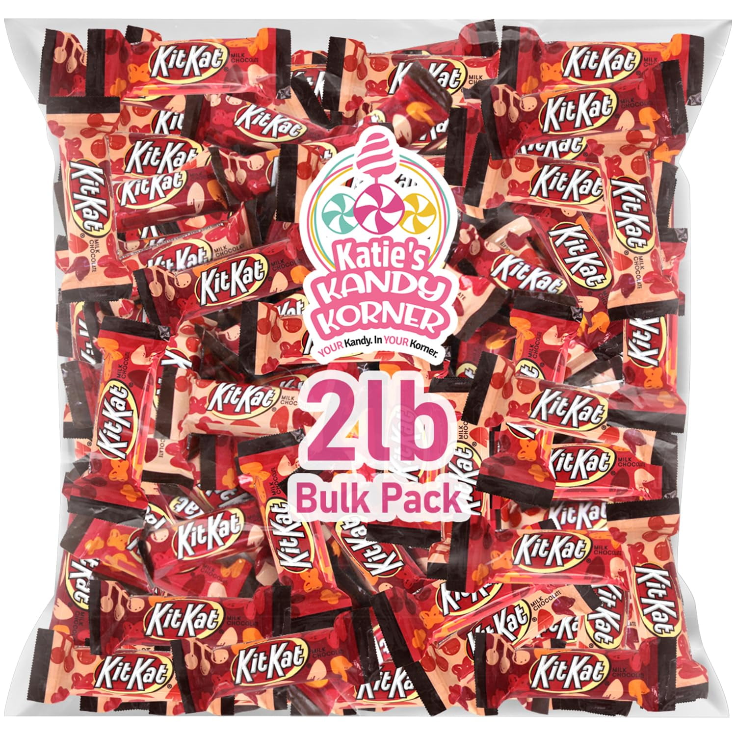 Chocolate Candy Bars, 2lb YPF5 Pack of KitKats in Kitkat Miniatures ...