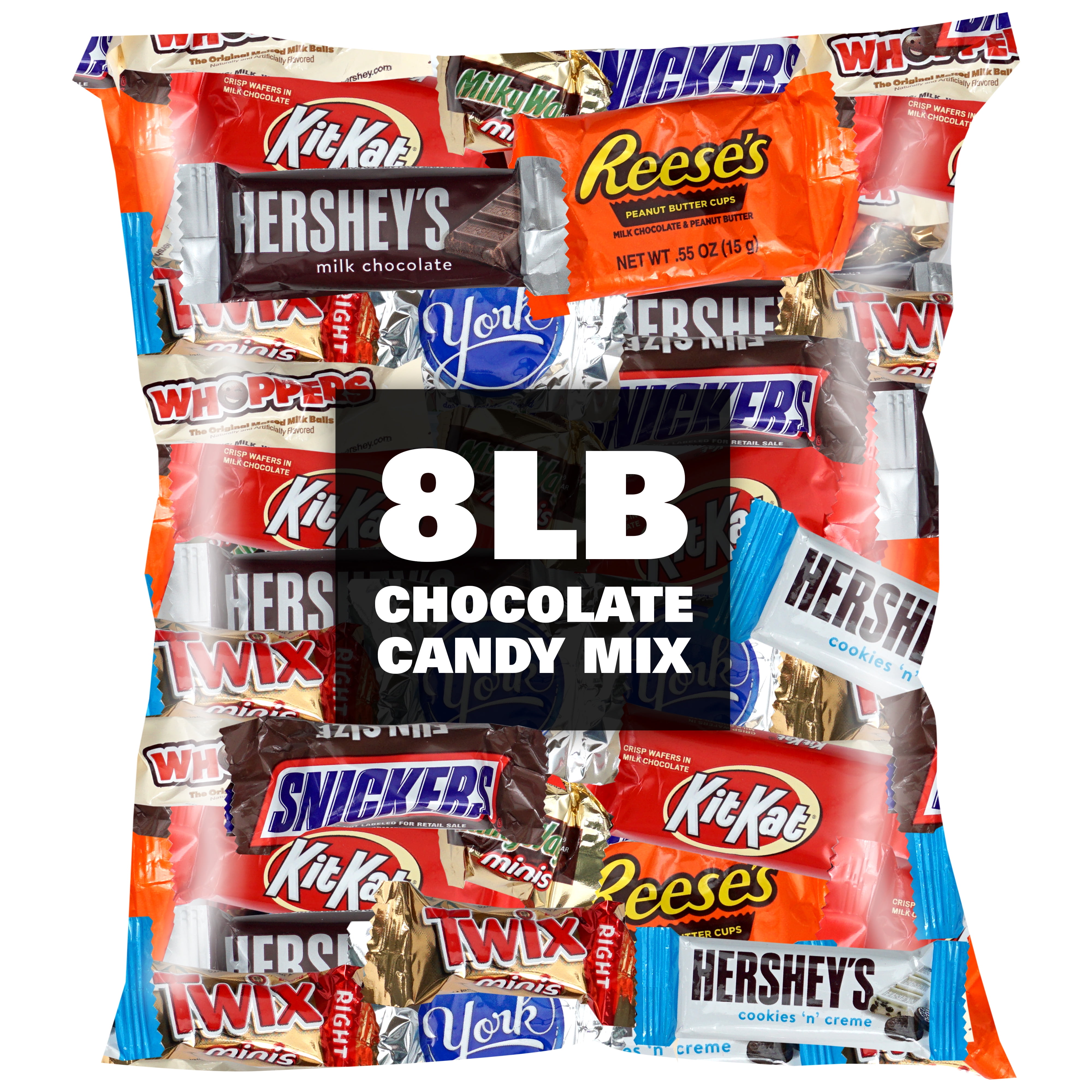 Chocolate Candy Variety Pack, 8lb Bulk Chocolate Candy, Pinata Candy ...