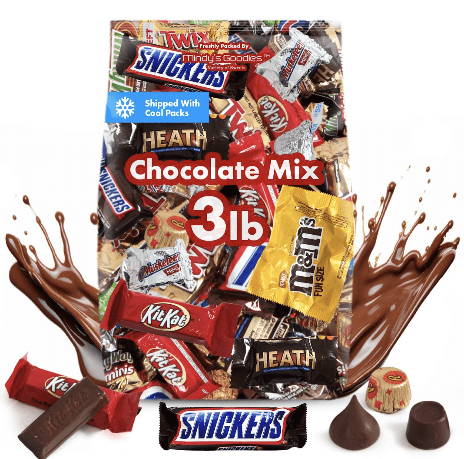 Mindy's Goodies Chocolate Candy Variety Pack, Big 3 lbs Bag - Walmart.com