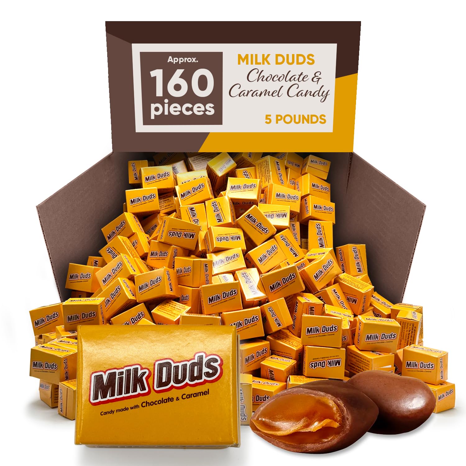 Chocolate & Caramel Snack Size HYZ01 Candies 5 Pounds Approx 160 Pieces ...