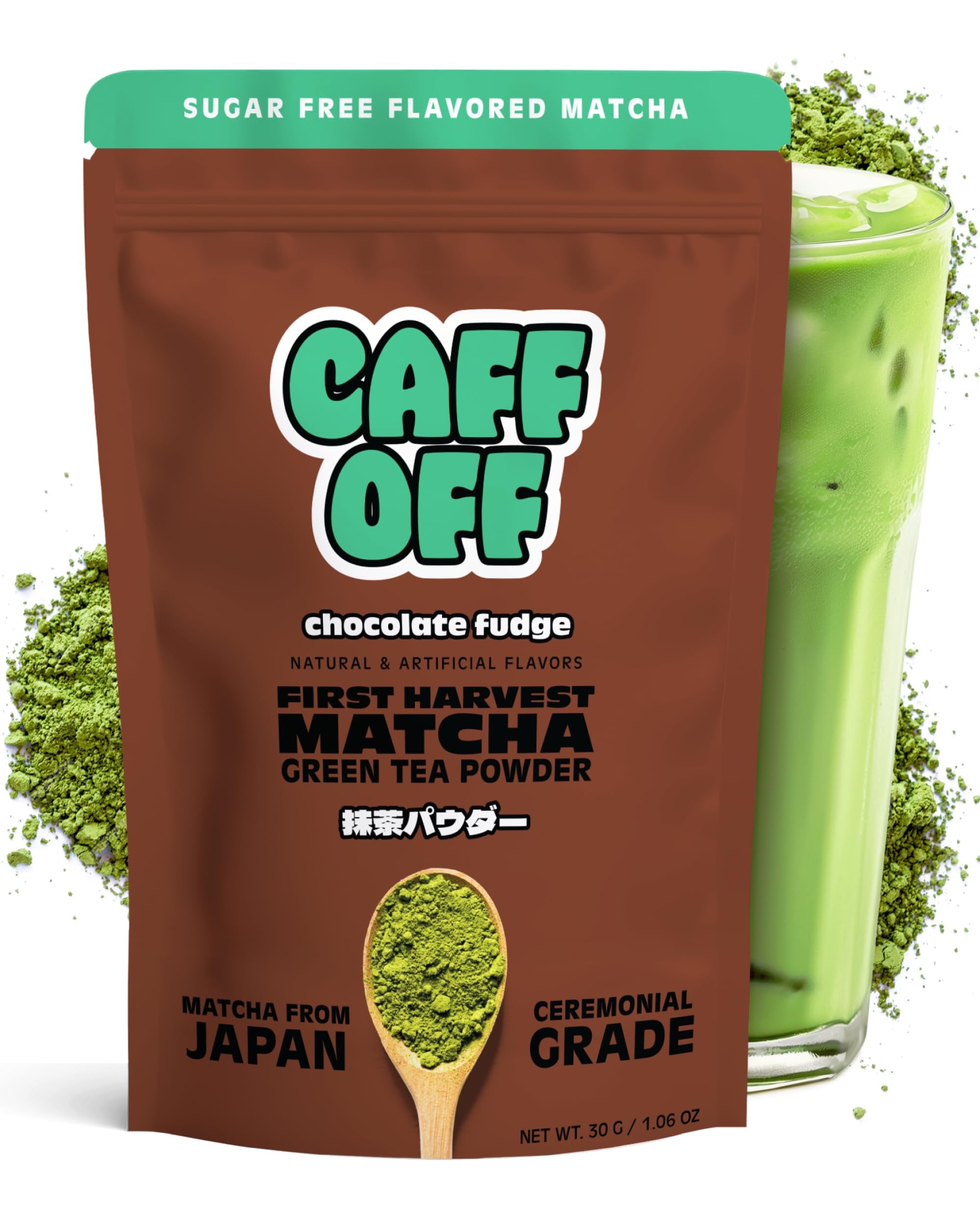 Chocolate Ceremonial Grade Matcha from Japan 1.06 oz – Sugar Free ...