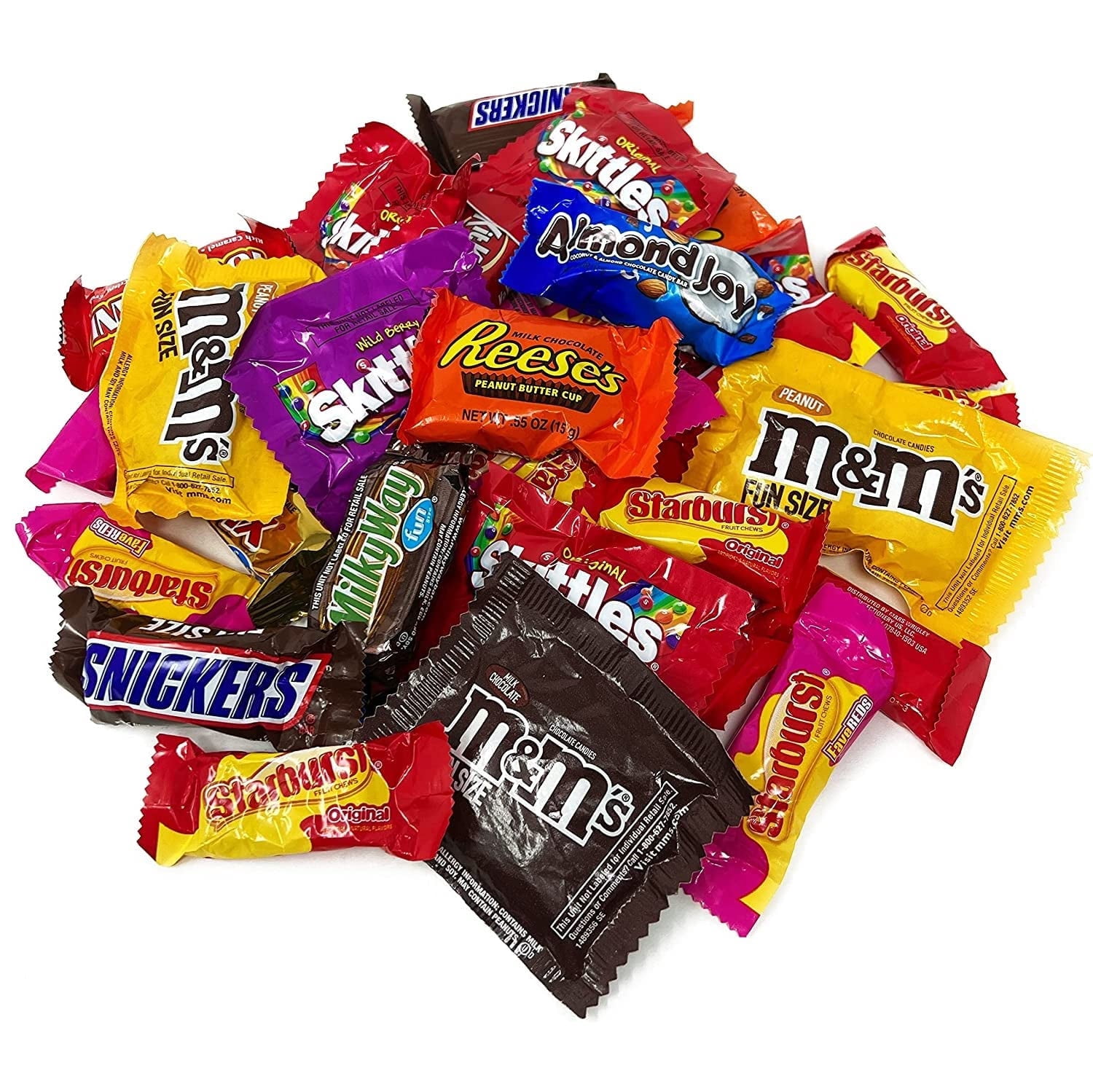 Chocolate and Chewy Fruit Candy Assortment - 1.5 lbs - Skittles ...