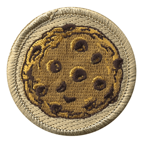 Chocolate Chip Cookie Scout Patrol Patch (Sew-on) - ClassB - Walmart.com