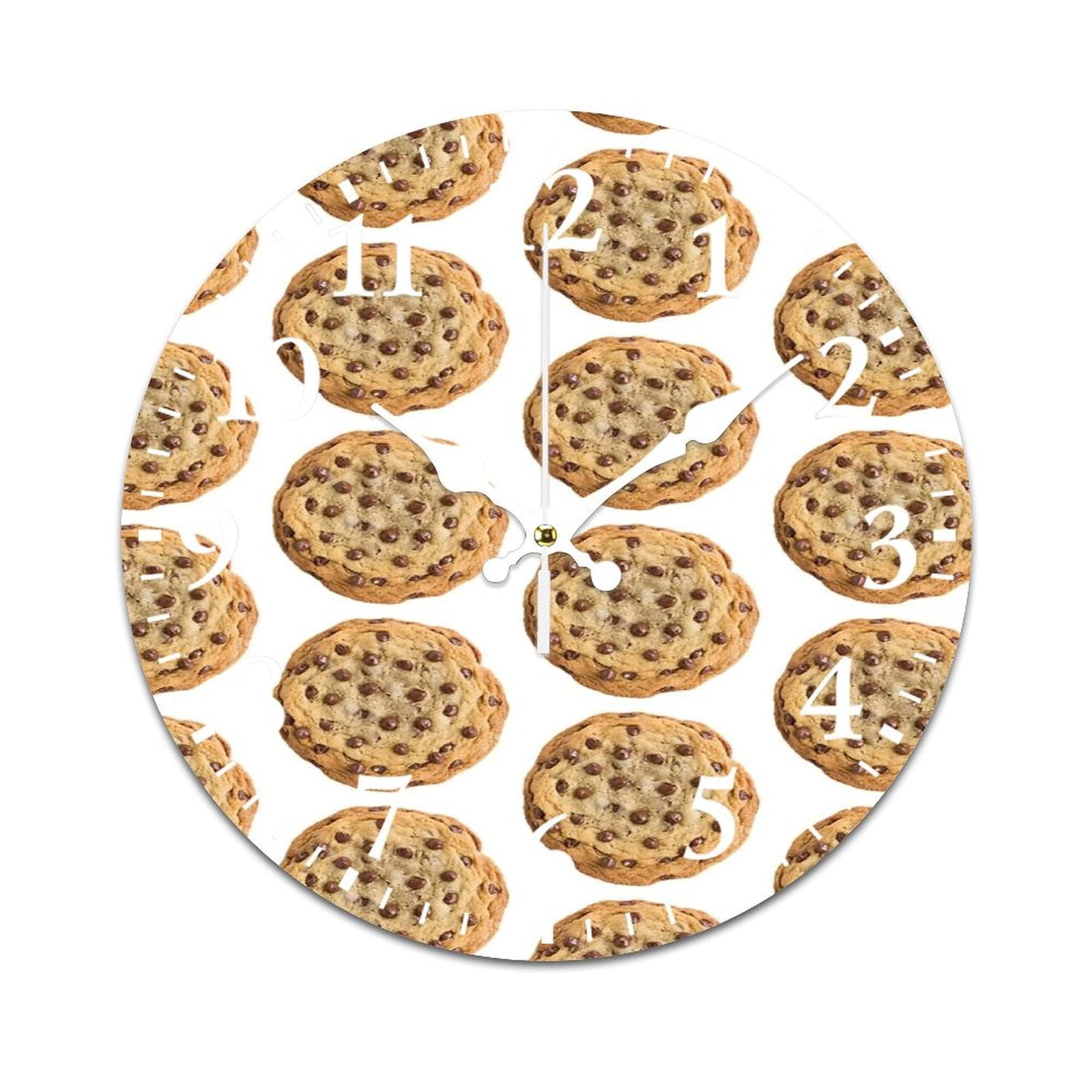 Chocolate Chip Cookie Wall Clock Modern Design Clocks Wall Hanging Home Office School Clocks ...