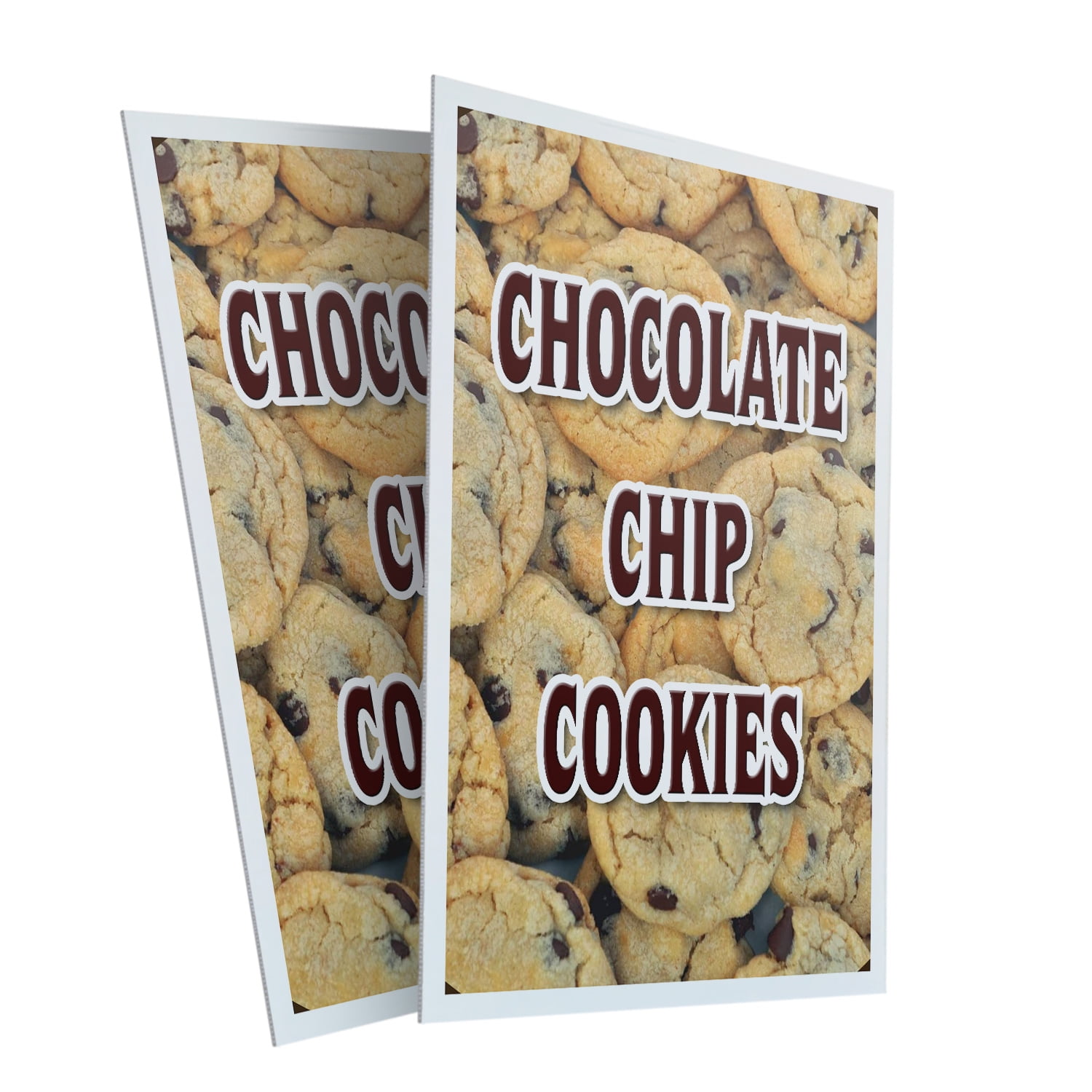 Chocolate Chip Cookies (2-PACK) 24" x 36" Plastic Signs | Sign Insert ...