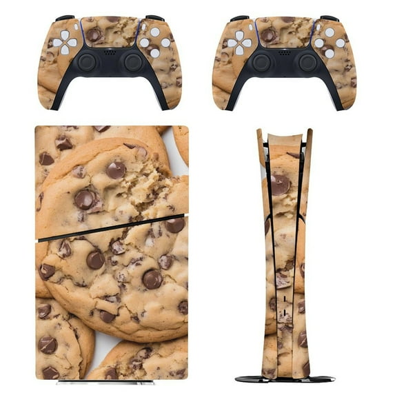 Chocolate Chip Cookies Console Skin Bundle for PS5 Pro Slim Disc ...