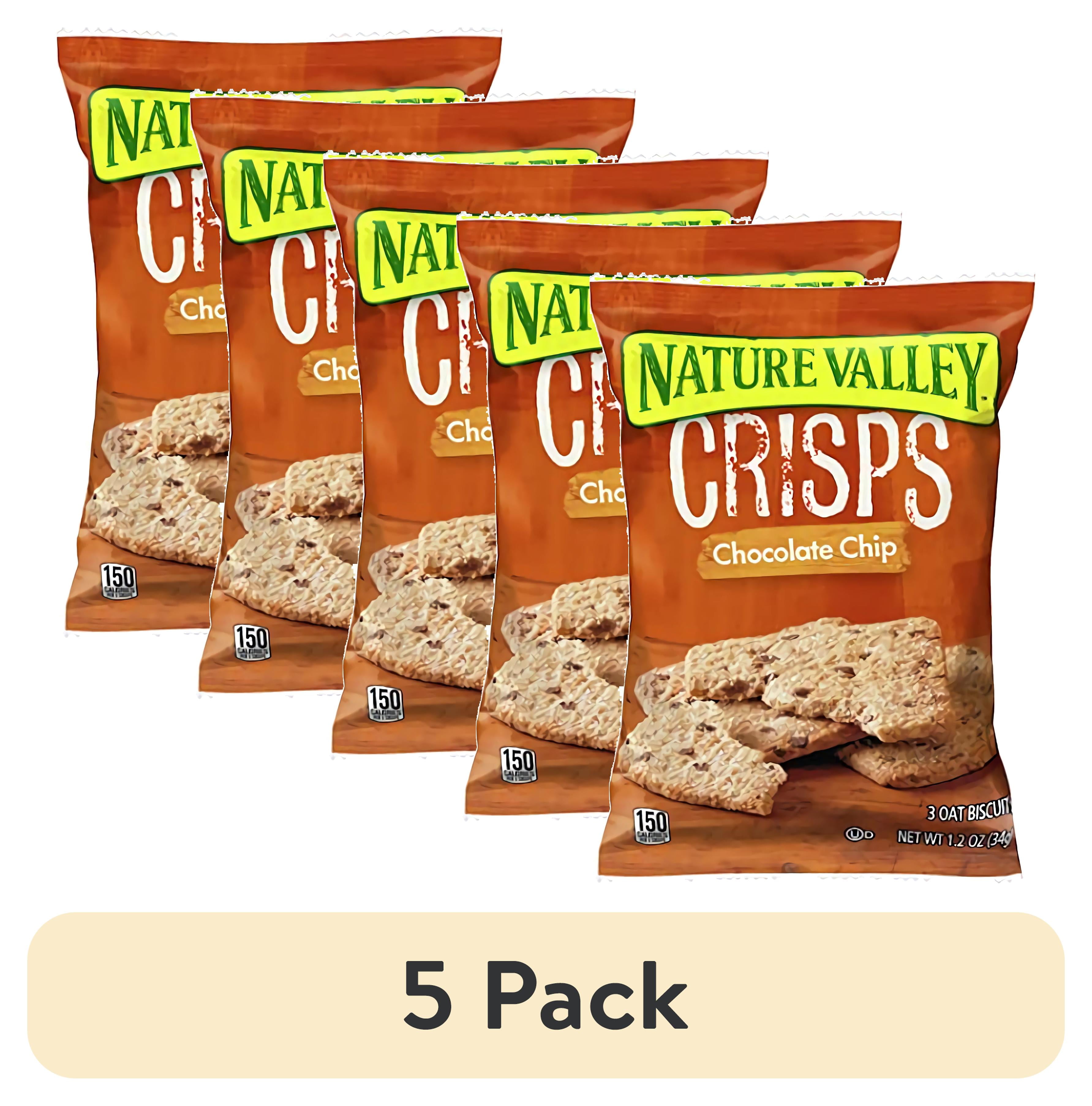 (5 pack) Nature Valley Chocolate Chip Oat Crisps Single Serve Portion ...