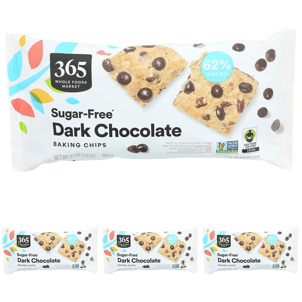 , Chocolate Chips Dark Sugar Free, 10 Ounce (Pack of 4) - Walmart.com