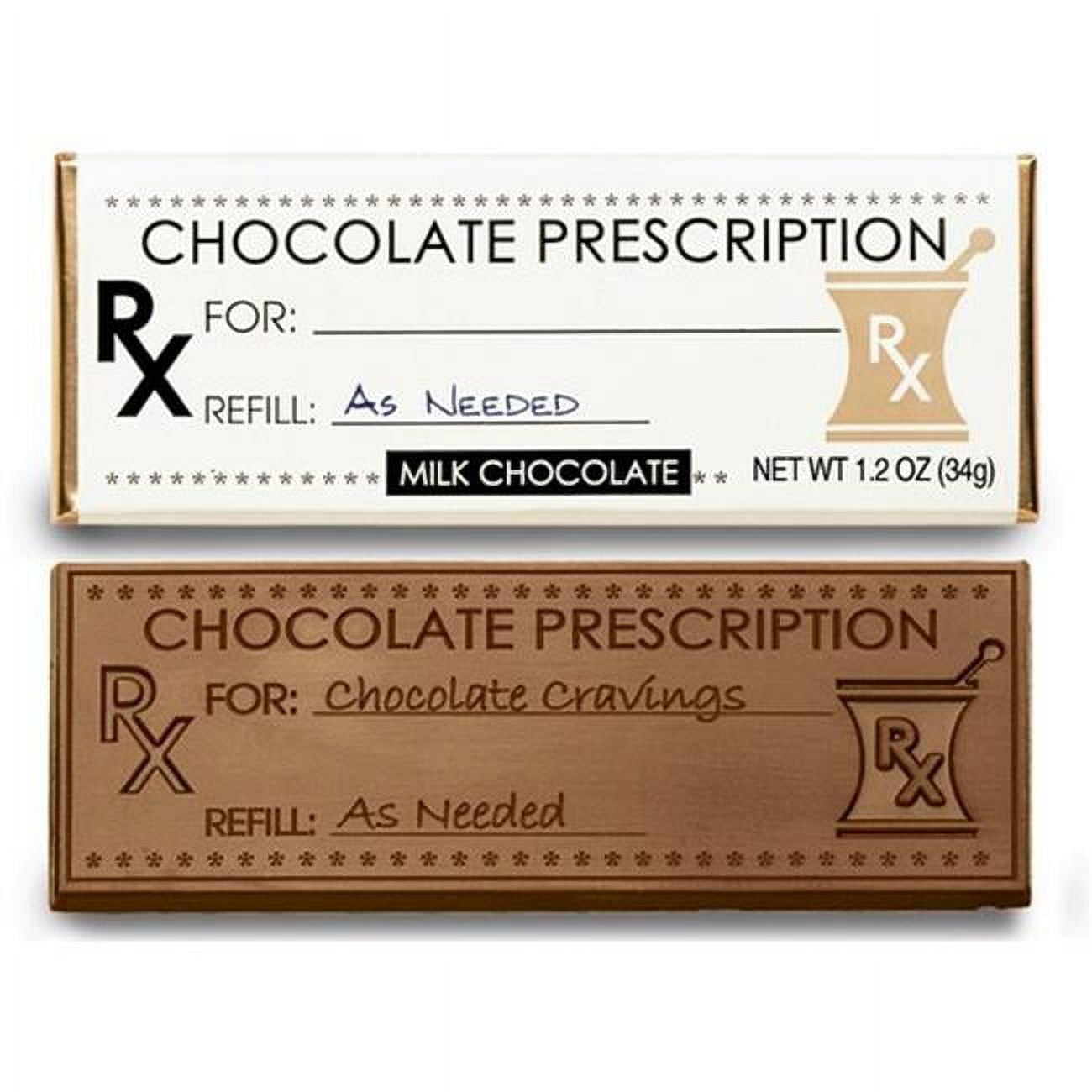 Chocolate Chocolate 310030 Prescription Wrapper Bars - Pack of 50 ...