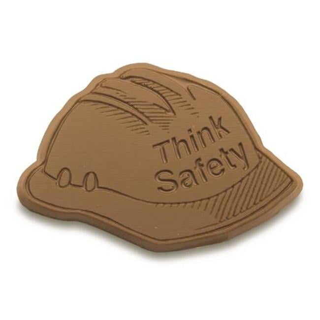 Chocolate Chocolate Think Safety Chocolate Hard Hat - Pack of 50 ...