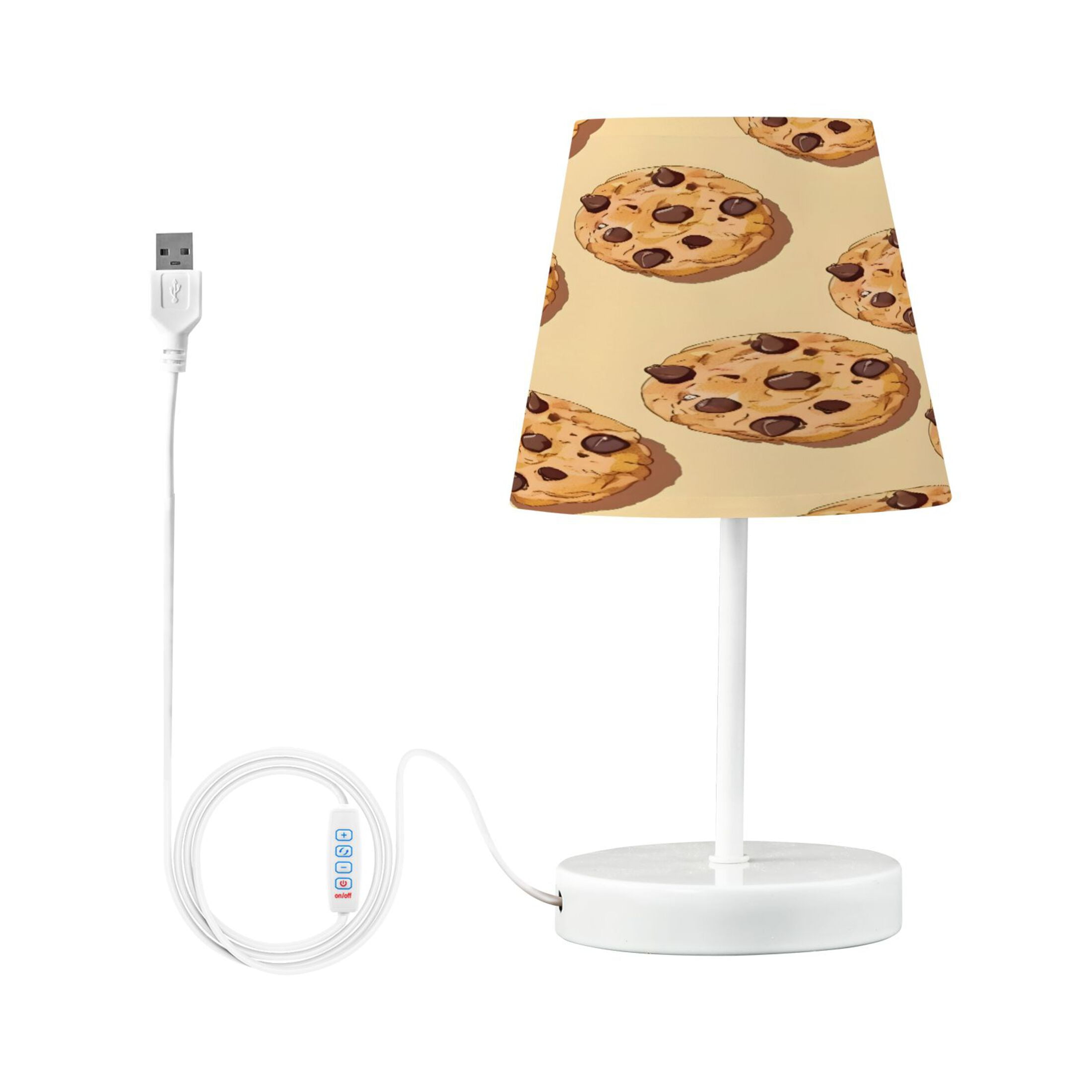 Chocolate Cookies Desk Lamp LED Table Nightstand Lamps with 3 Color ...