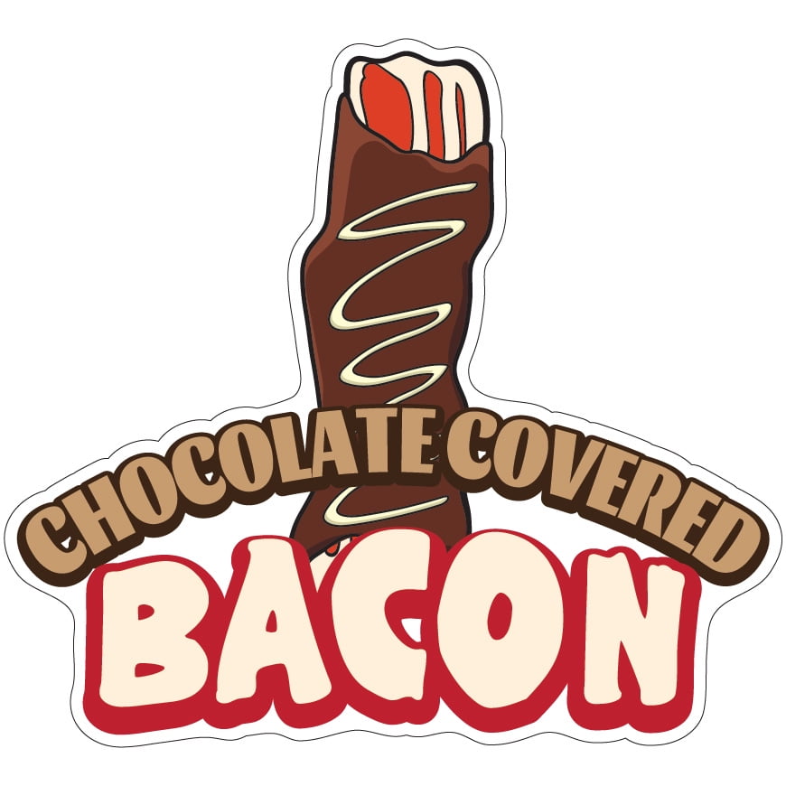 Chocolate Covered Bacon 16" Decal Concession Stand Food Truck Sticker ...