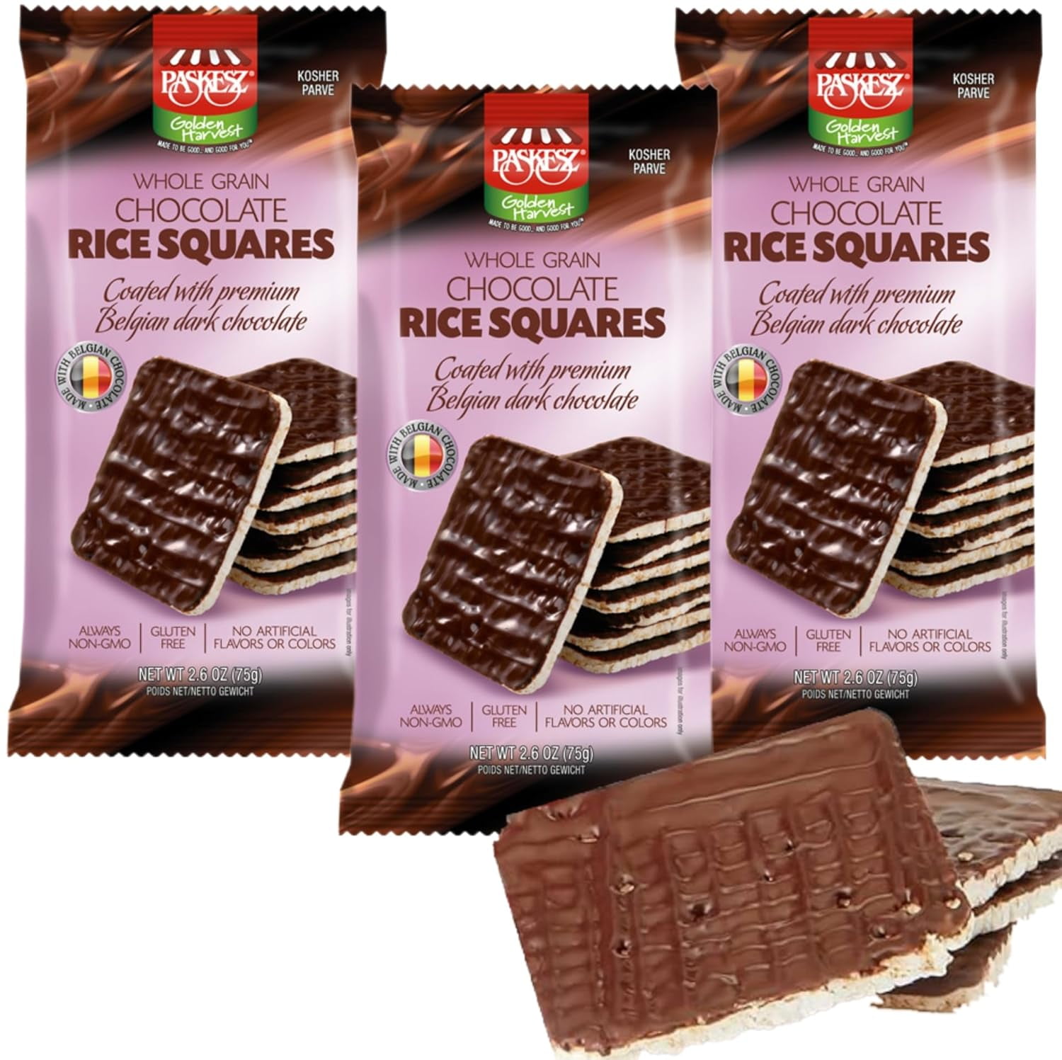 Chocolate Covered Cakes Squares, Whole Grain, Dairy , Gluten , Kosher ...