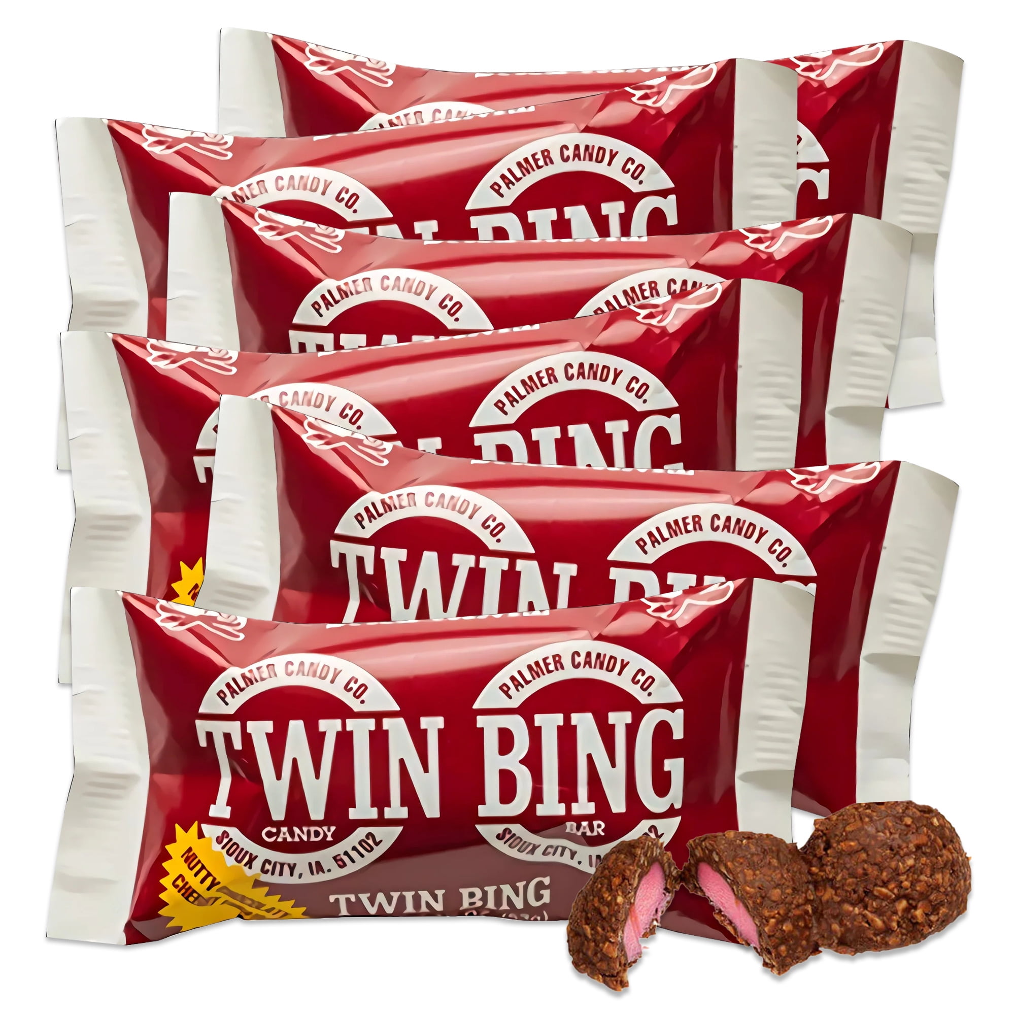 Chocolate Covered Cherry Nougat Candy Bar, 6 Pack - Walmart.com