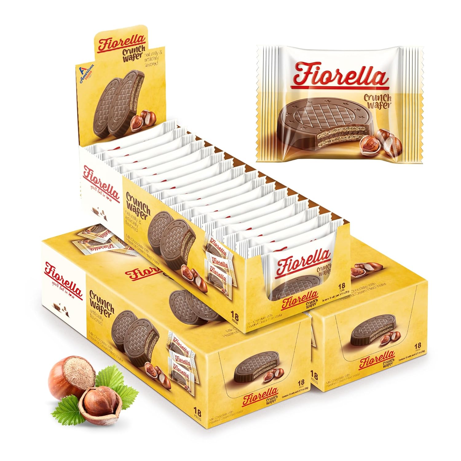 Chocolate Covered Crunchy Wafer Cookies Pack of 3 - Thin Wafers with ...
