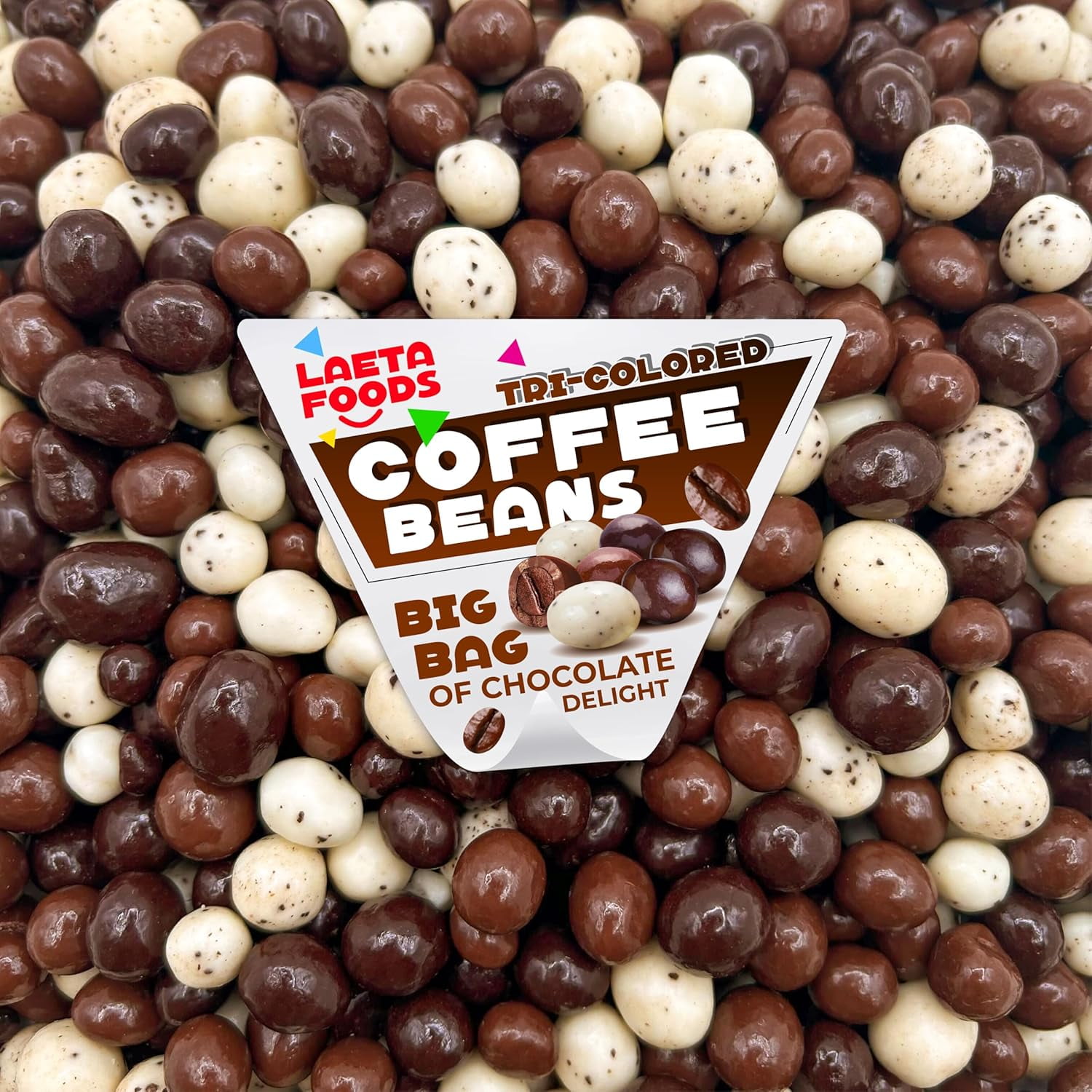 Laeta Food, Chocolate Covered Espresso Beans Coffee Candy, 2lb Bag ...