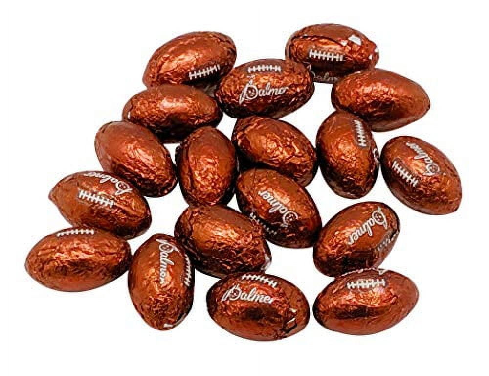 Chocolate Covered Footballs - 2 Lbs Individually Wrapped Milk Chocolate ...