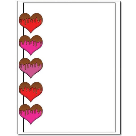 Conversation Hearts Letterhead Laser & Inkjet Printer Paper, 100 Sheet ...