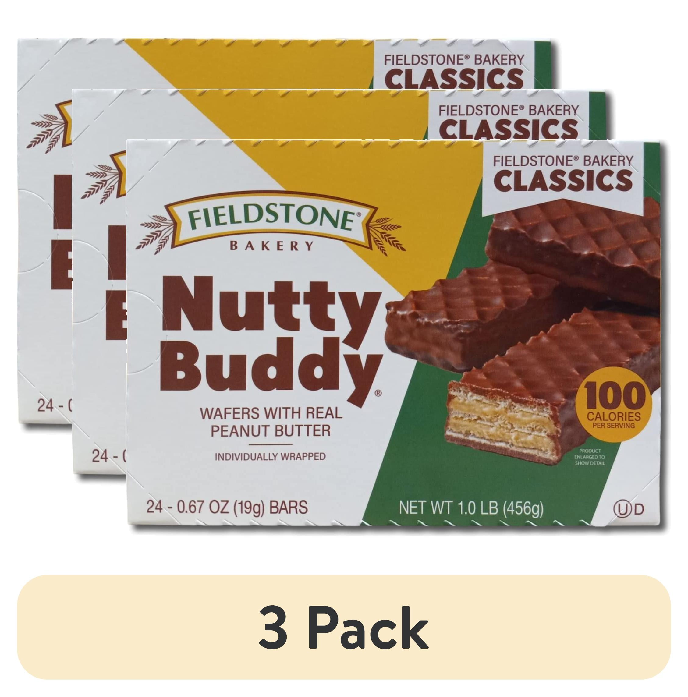 (3 pack) Fieldstone Chocolate Covered Wafers & Peanut Butter | 24 Count ...