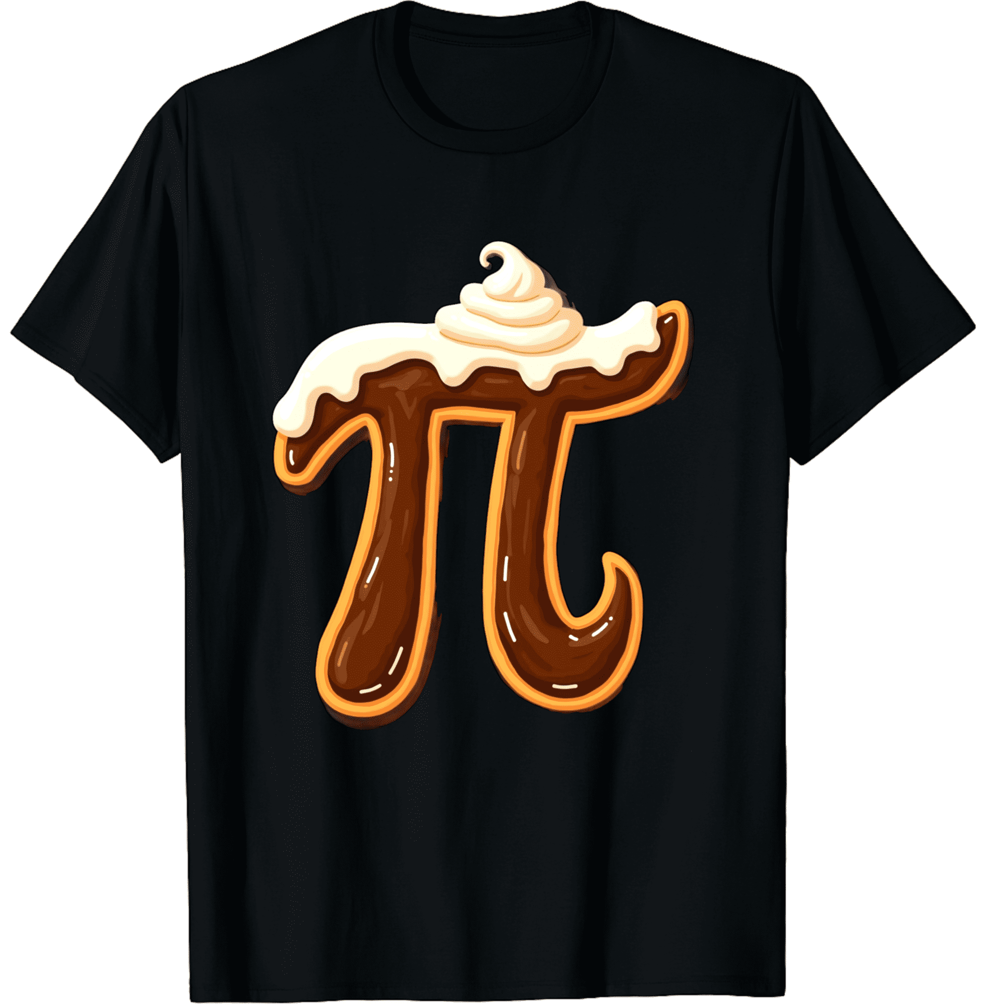 Chocolate Cream Pie Pi Day Math Foodie Pun Funny Men Women Short Sleeve ...