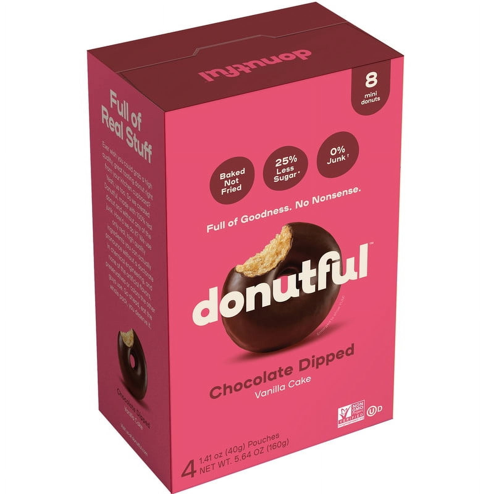 Chocolate Dipped Mini Donuts 8ct - Walmart.com