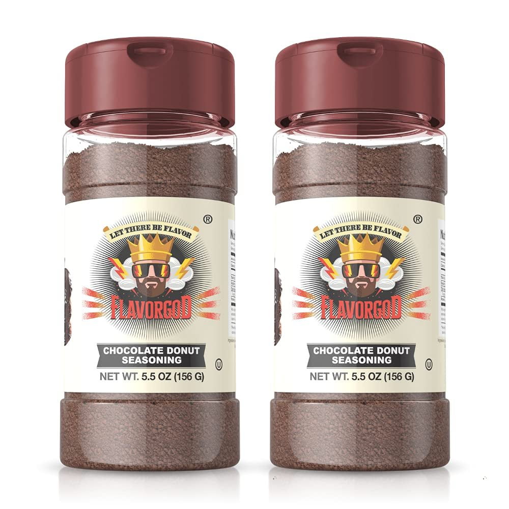 Flavor God, Chocolate Donut Topper, 2 pack, Made with real cocoa ...