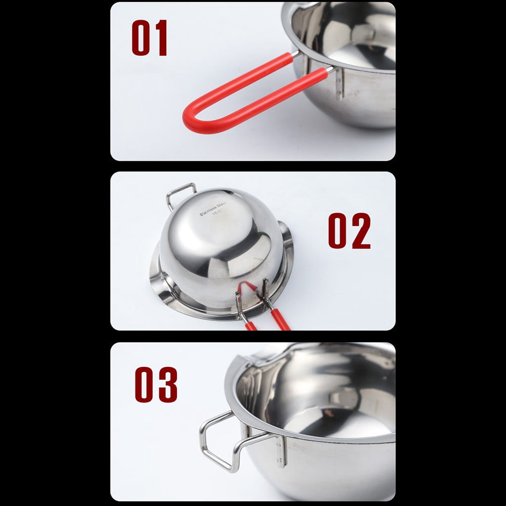 Chocolate Double Boiler Metal Stainless Steel Chocolate Warmer Melting ...