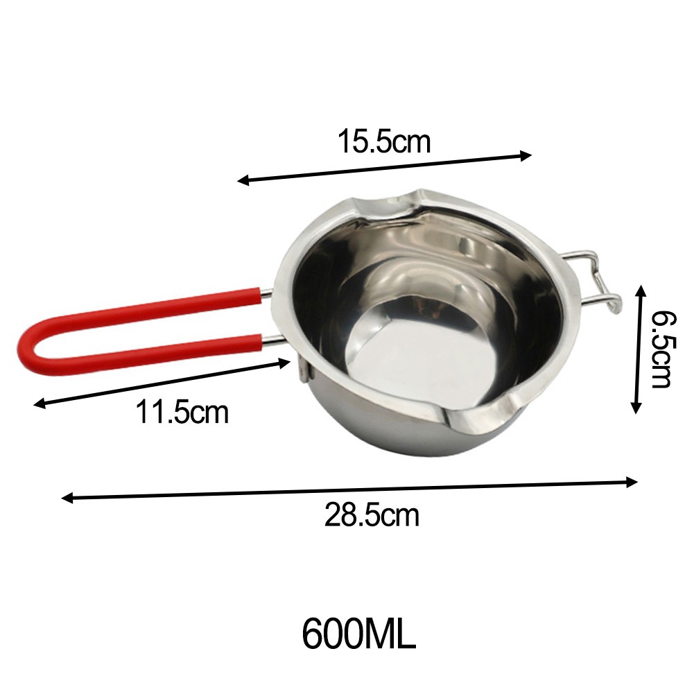 Chocolate Double Boiler Metal Stainless Steel Chocolate Warmer Melting ...