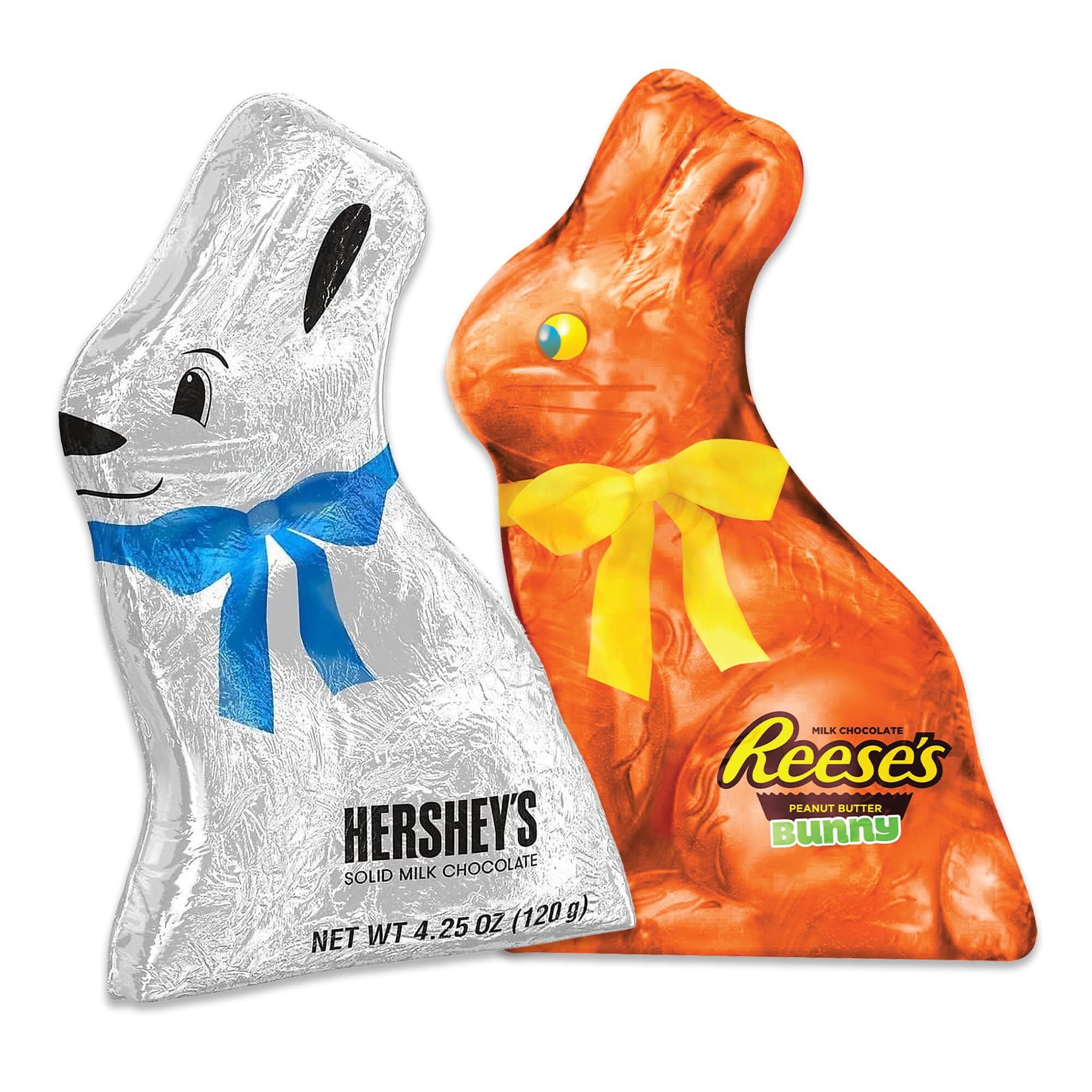 Chocolate Easter Bunny Bulk 2 Pack Variety Pack Featuring 1 Milk ...