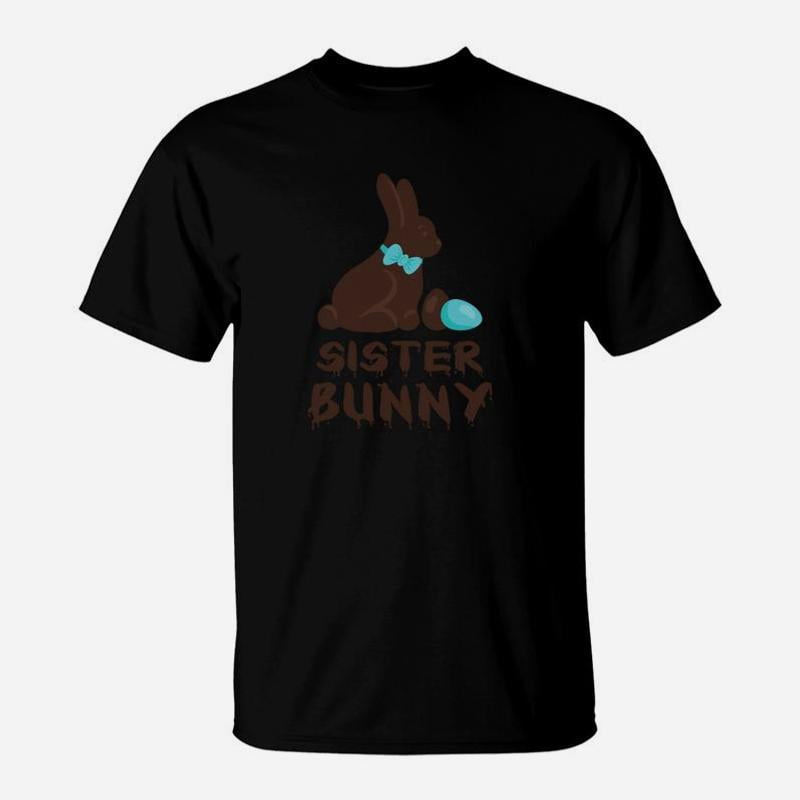 Chocolate Easter Sister Funny Bunny Family Couples TShirt - Walmart.com