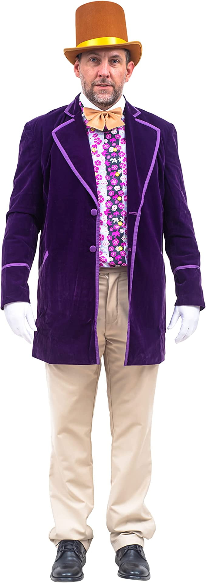 Costume Agent Chocolate Factory Owner Deluxe Halloween Costume Cosplay ...