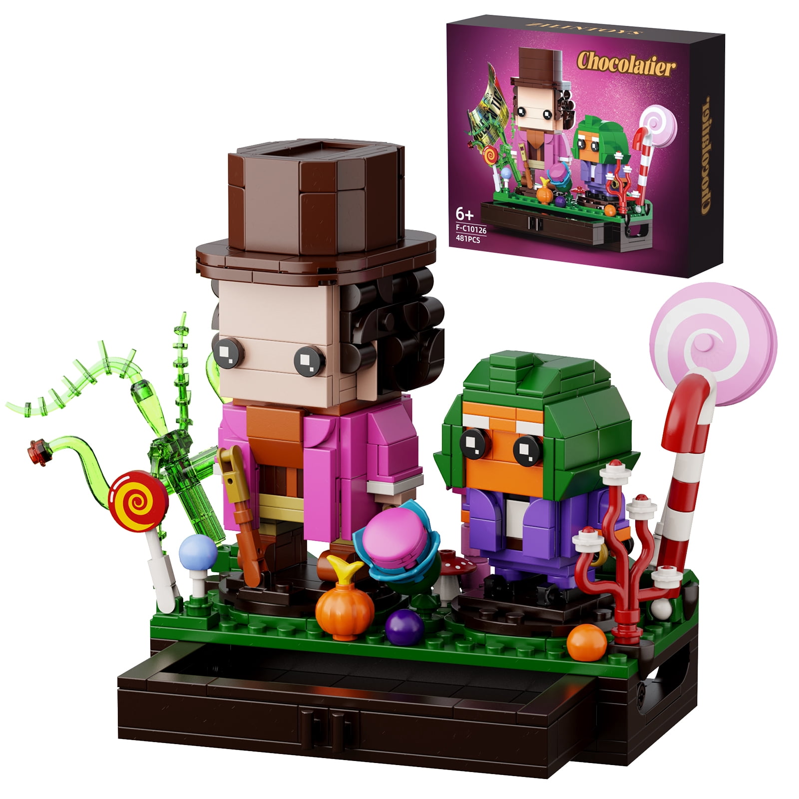 Chocolate Factory Owner and Employee Model Toy Kit, Action Figure ...