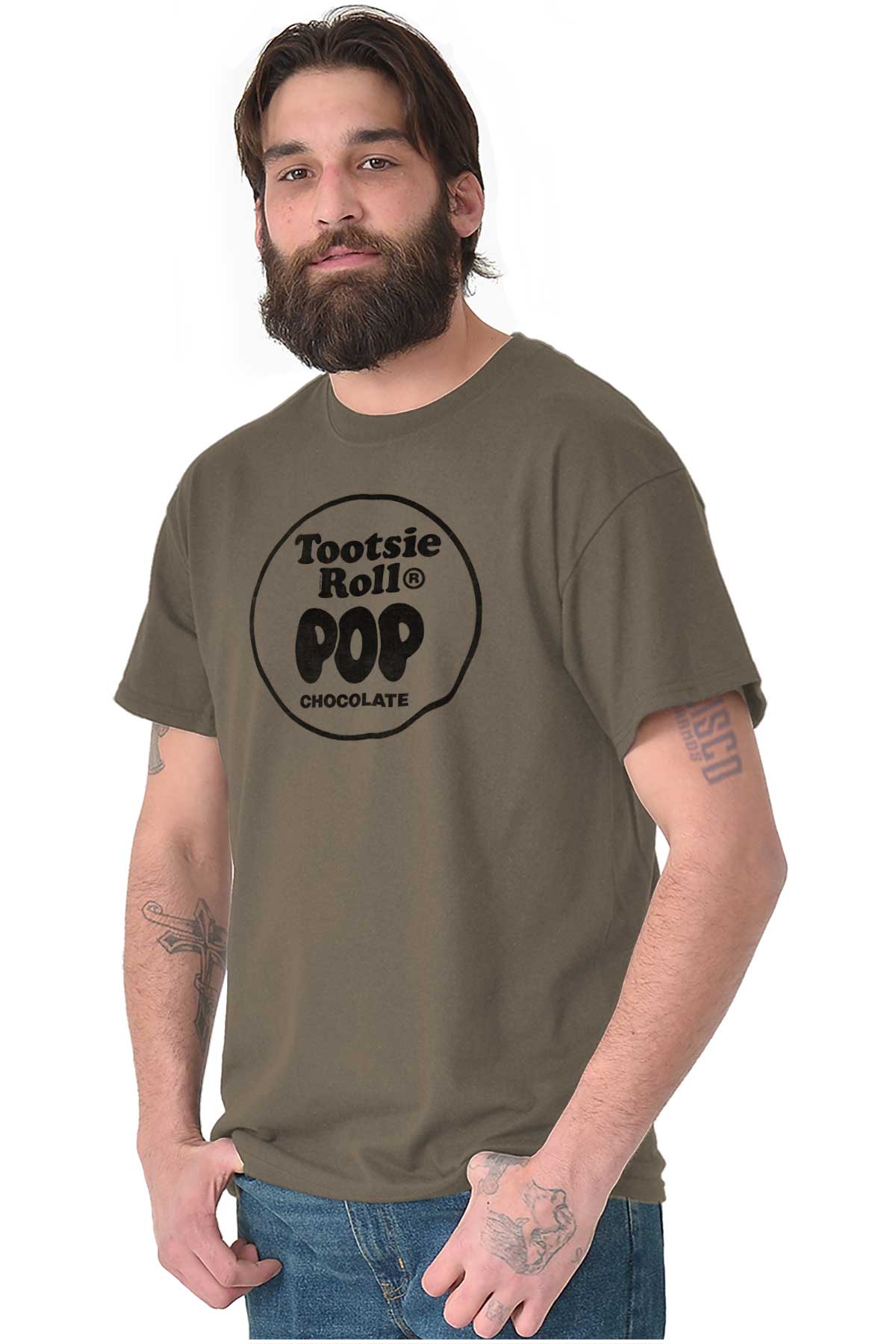 Chocolate Flavored Tootsie Roll Pop Men's Graphic T Shirt Tees Brisco ...