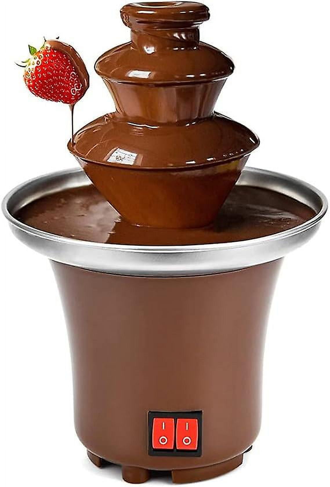 Chocolate Fondue Fountain, Three-tier Home Chocolate Fountain ...