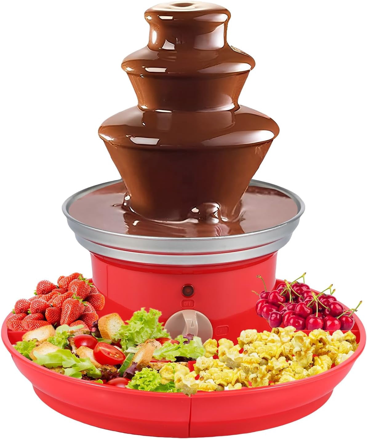 Chocolate Fountain, 3 Tier Chocolate Fountain Machine, 17oz Capacity ...