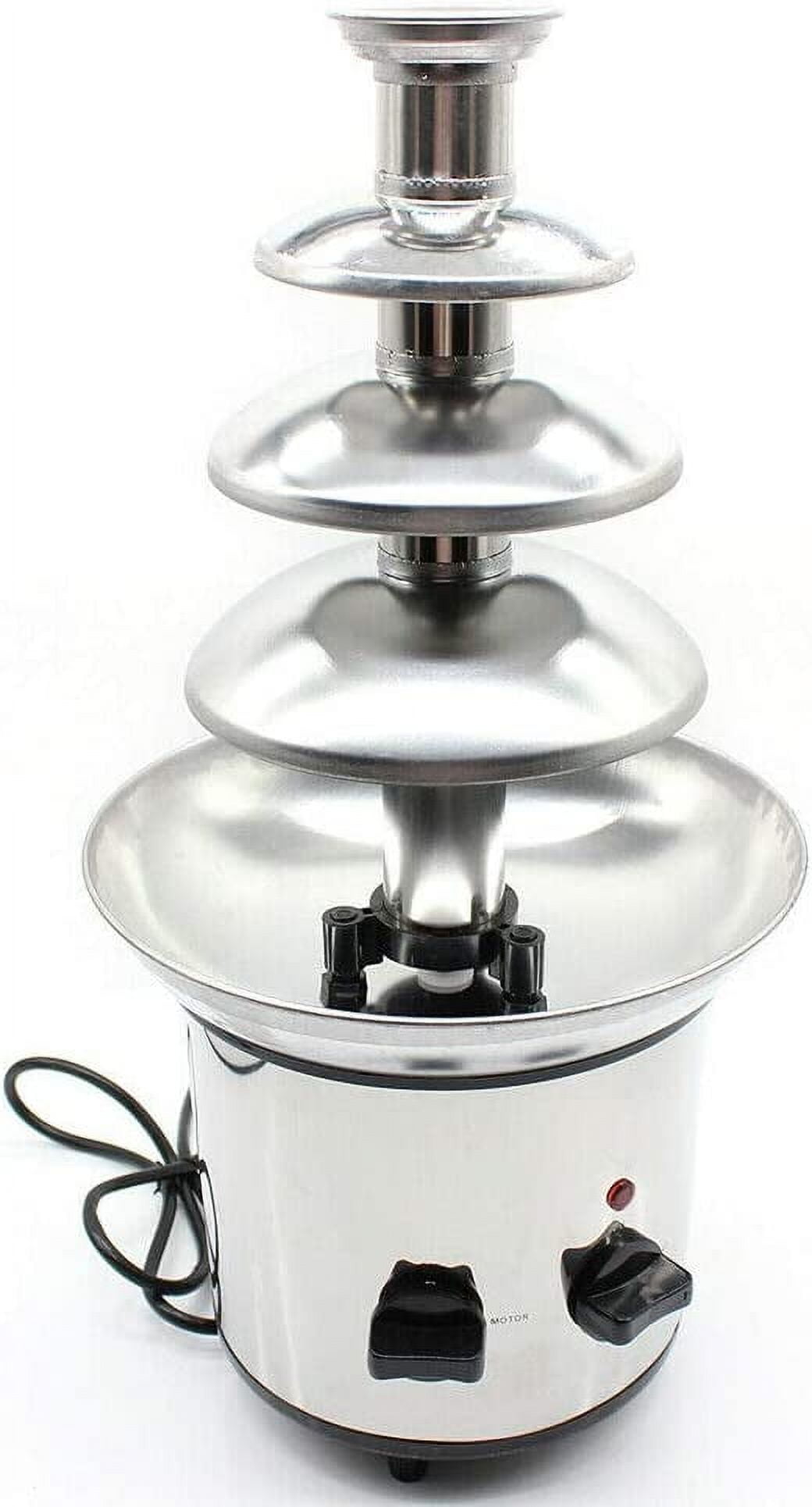 Chocolate Fountain Machine, 4-Tier Electric Stainless Steel Chocolate ...
