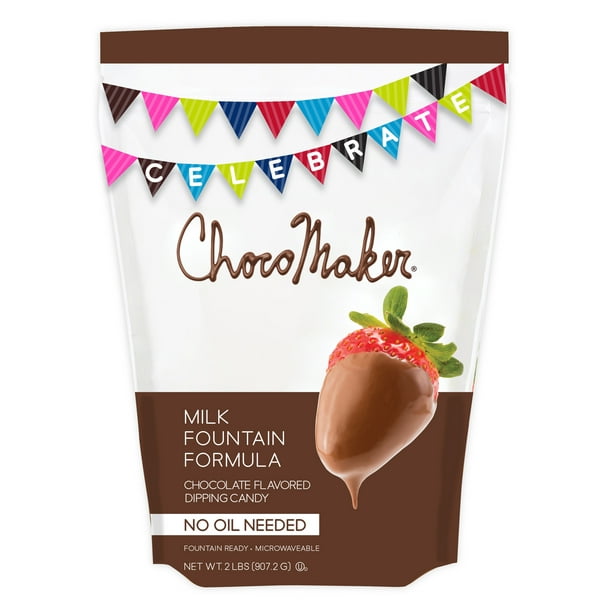 ChocoMaker Milk Chocolate Fondue Dipping Chocolate, Fountain Formula, 2 lb (907.2g) Bag, Gluten ...