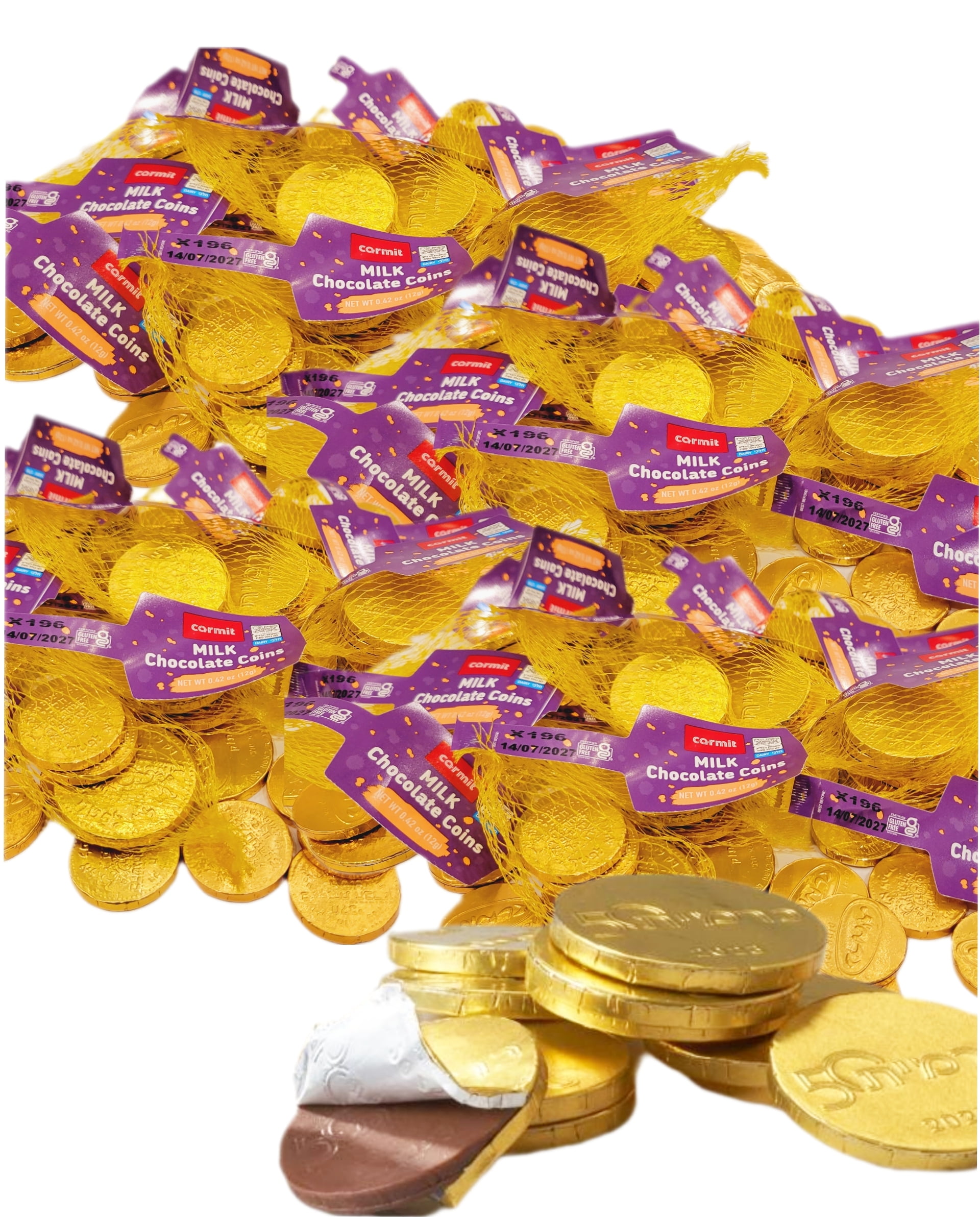 Chocolate Gelt Coins, Hanukkah Milk Chocolate Coins Hanukah Bulk Kosher ...