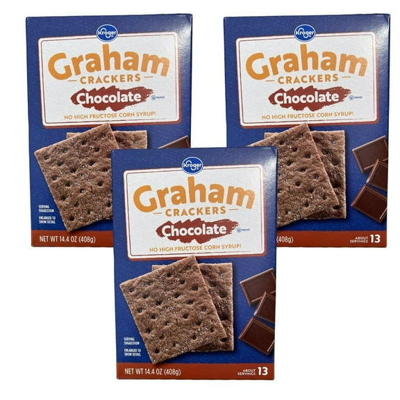 Crav'n Flavor Chocolate Graham Crackers 14.4 oz Box (Pack of 2 ...