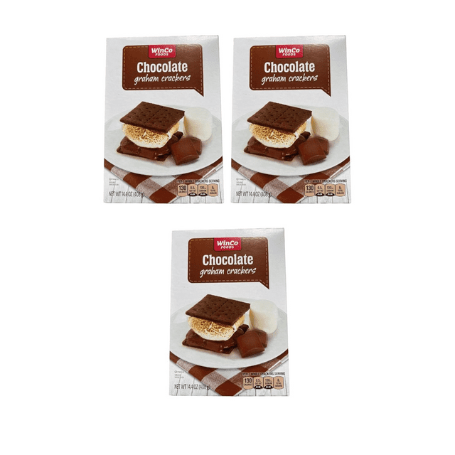 Chocolate Graham Crackers Winco 14.4 oz (Pack of 3) - Walmart.com