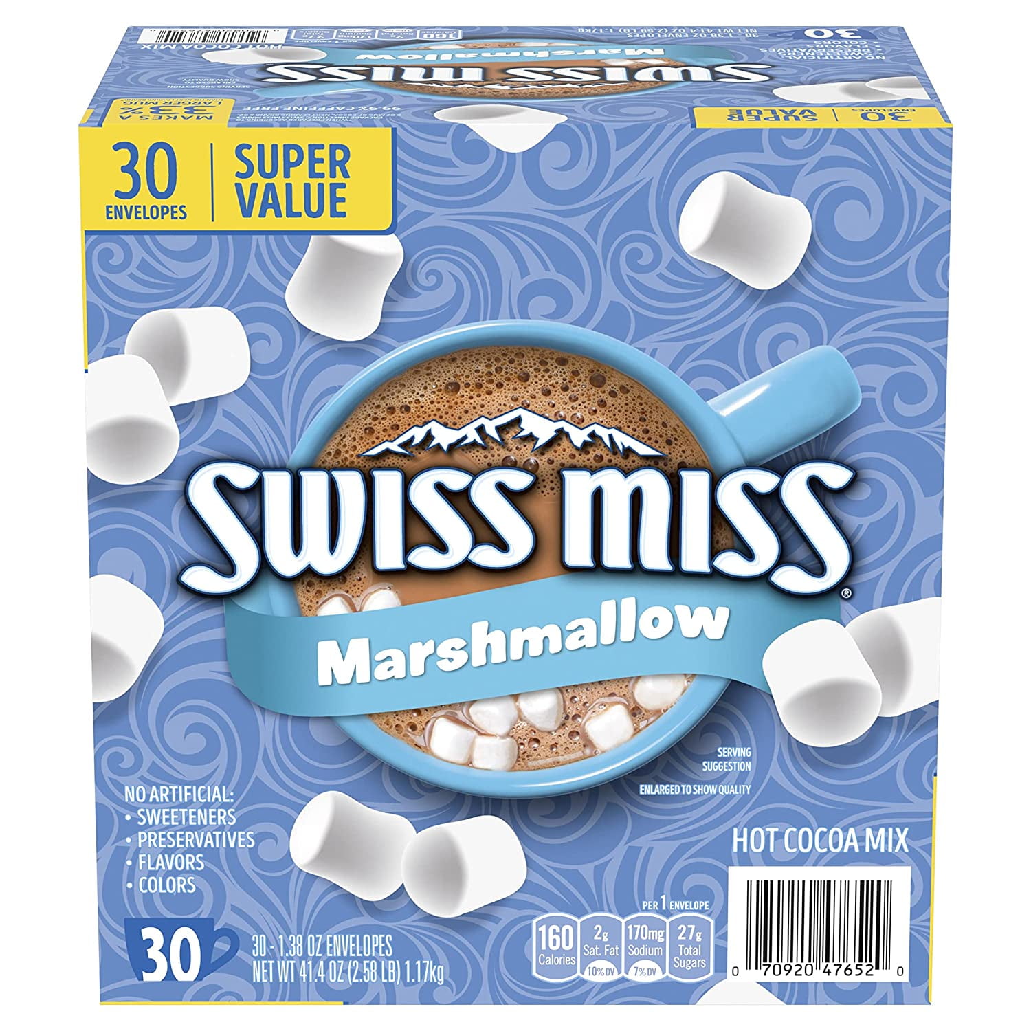 Chocolate Hot Cocoa Mix with Marshmallows, 30 Count - Walmart.com